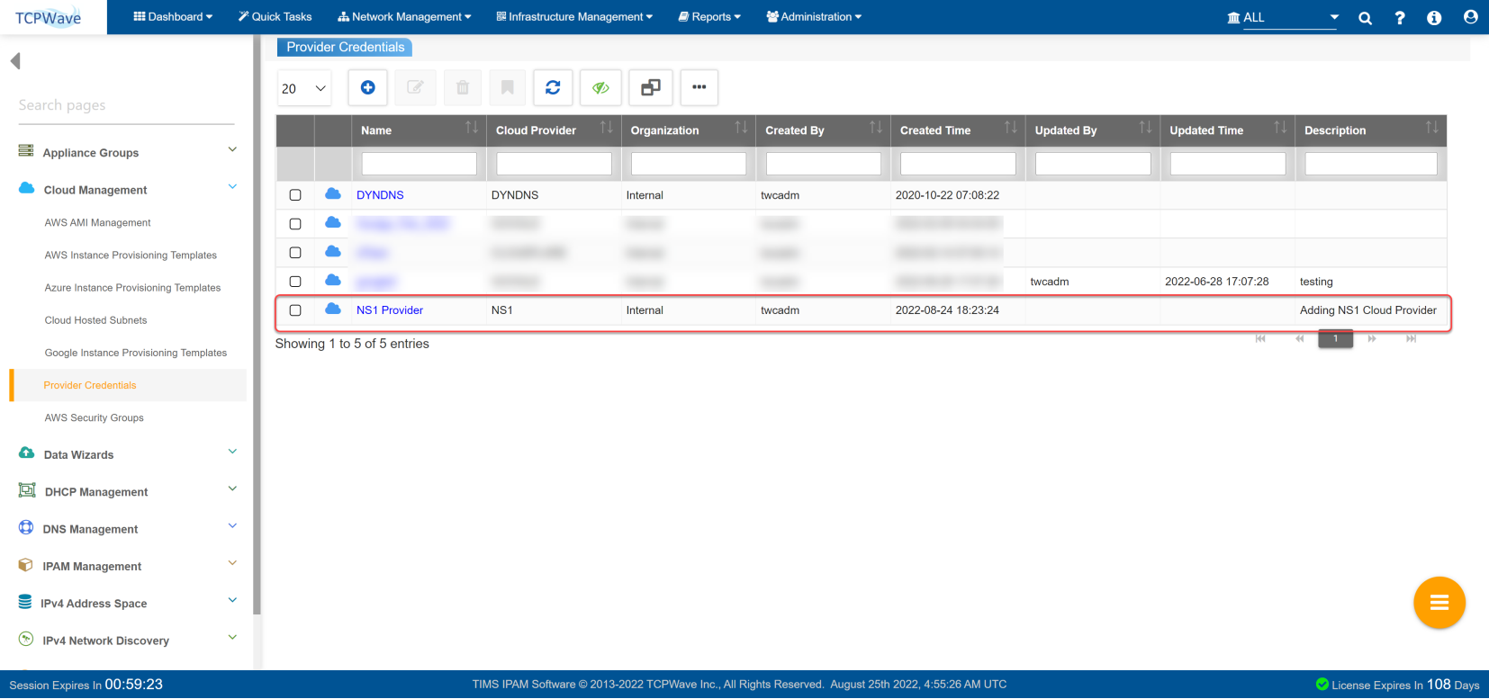 Associating the Cloud Provider to DNS Zone Template